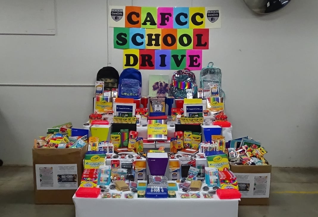 Giving Back: CoreCivic Facilities Donate Supplies to Local Schools and ...